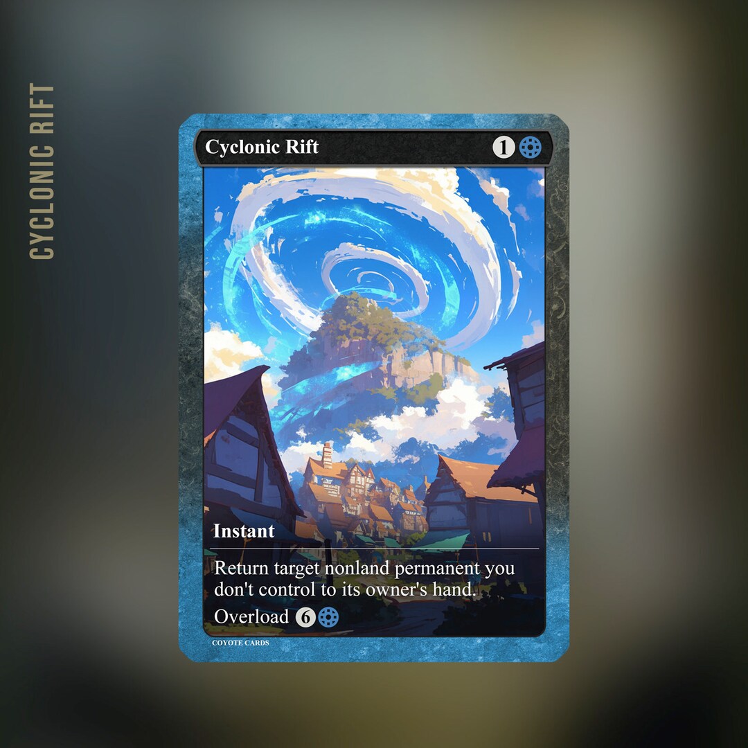 Cyclonic Rift Proxy / Custom Proxies / Commander Cards // EDH/CEDH - Etsy