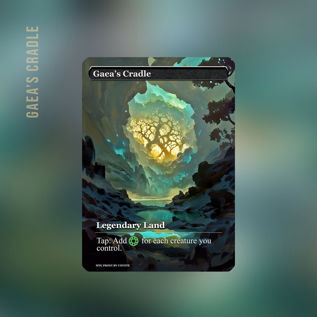 Gaea's Cradle Proxy - Custom Proxies / Commander Cards // EDH/CEDH - Etsy