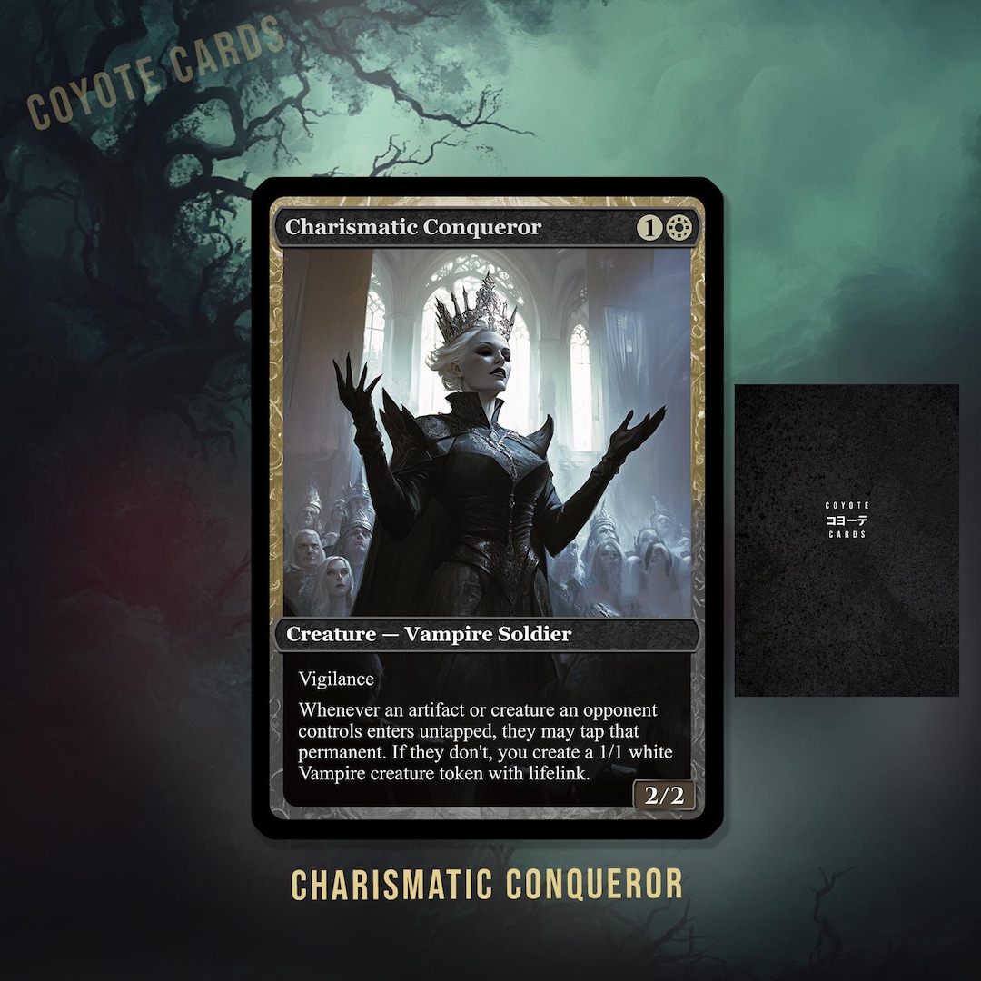 Charismatic Conqueror Proxy - Custom Proxies / Commander Cards // EDH/CEDH - Etsy