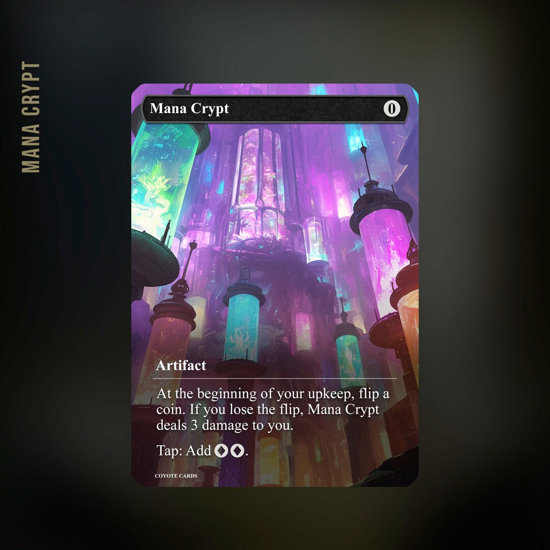 Mana Crypt Proxy / Custom Proxies / Commander Cards // EDH/CEDH - Etsy