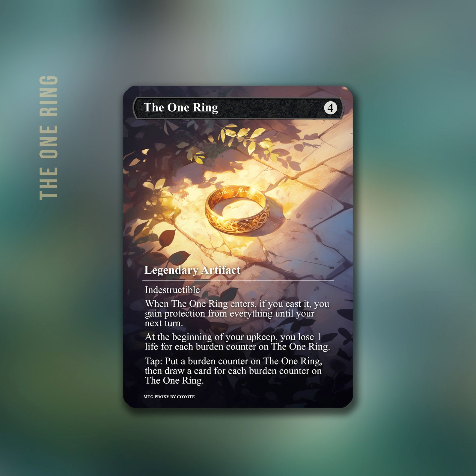 The One Ring Proxy / Custom Proxies / Commander Cards // EDH/CEDH - Etsy