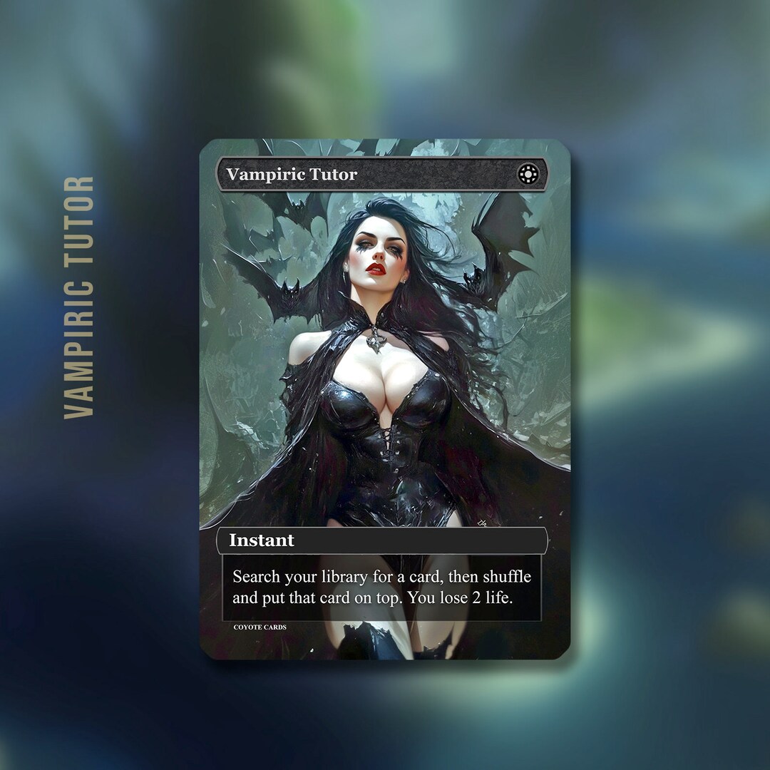 Vampiric Tutor Proxy - Custom Proxies / Commander Cards // EDH/CEDH - Etsy