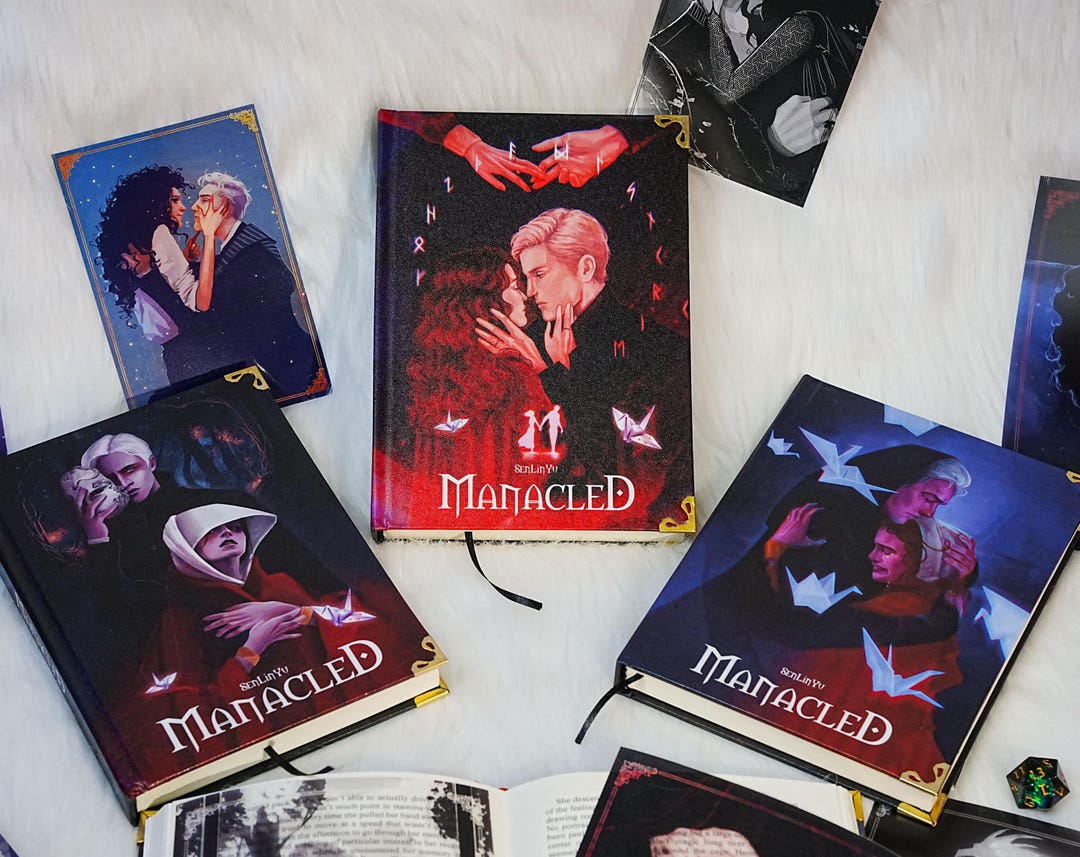Manacled Book Exclusive Edition With Bookmarks, Posters, and Elegant ...