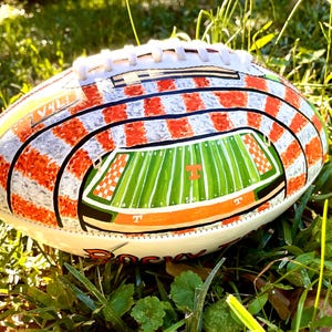 Custom Hand Painted Football, Personalized Football Gift, Hand Made ...