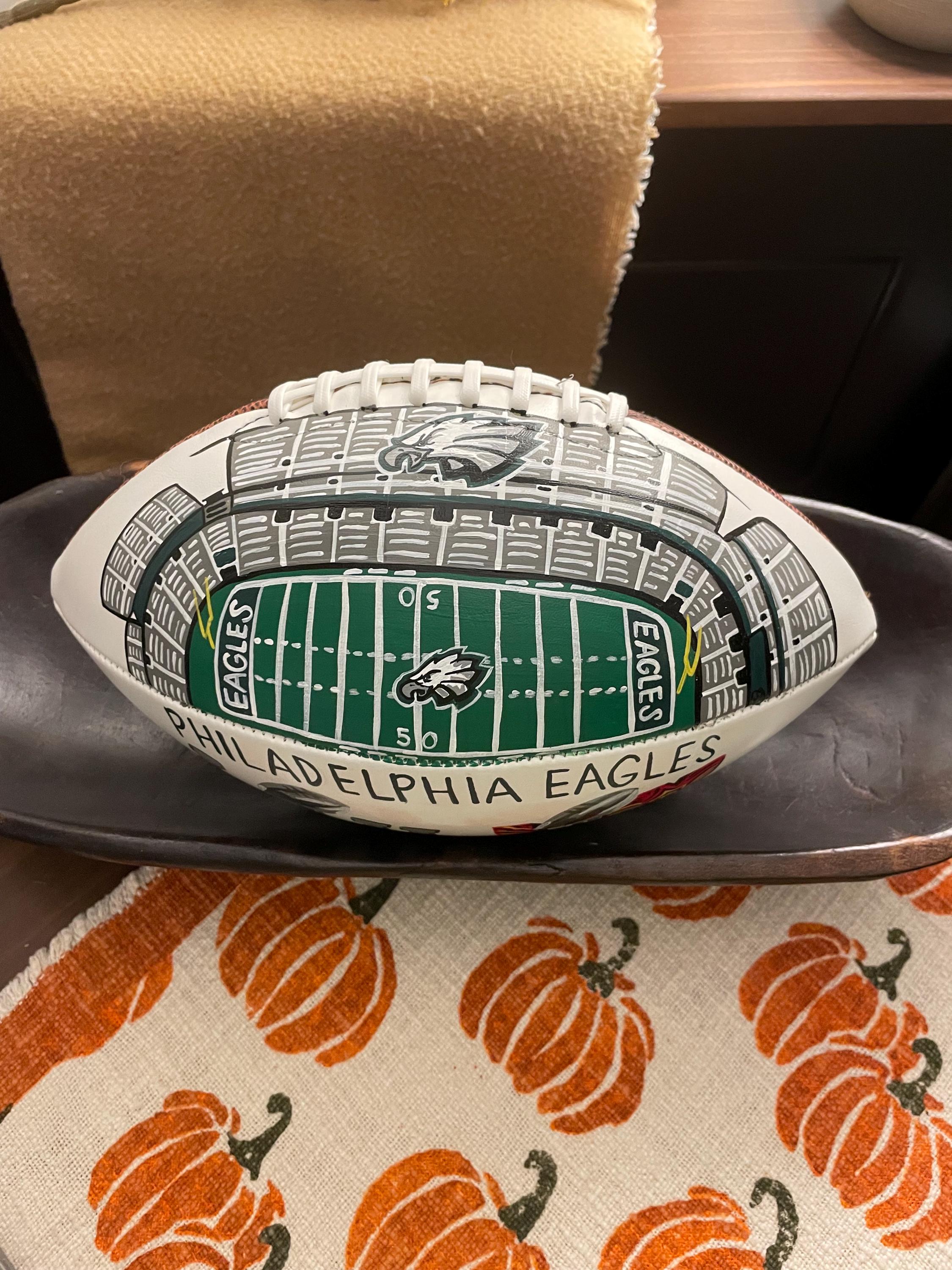 Custom Hand Painted Football, Personalized Football Gift, Hand Made ...