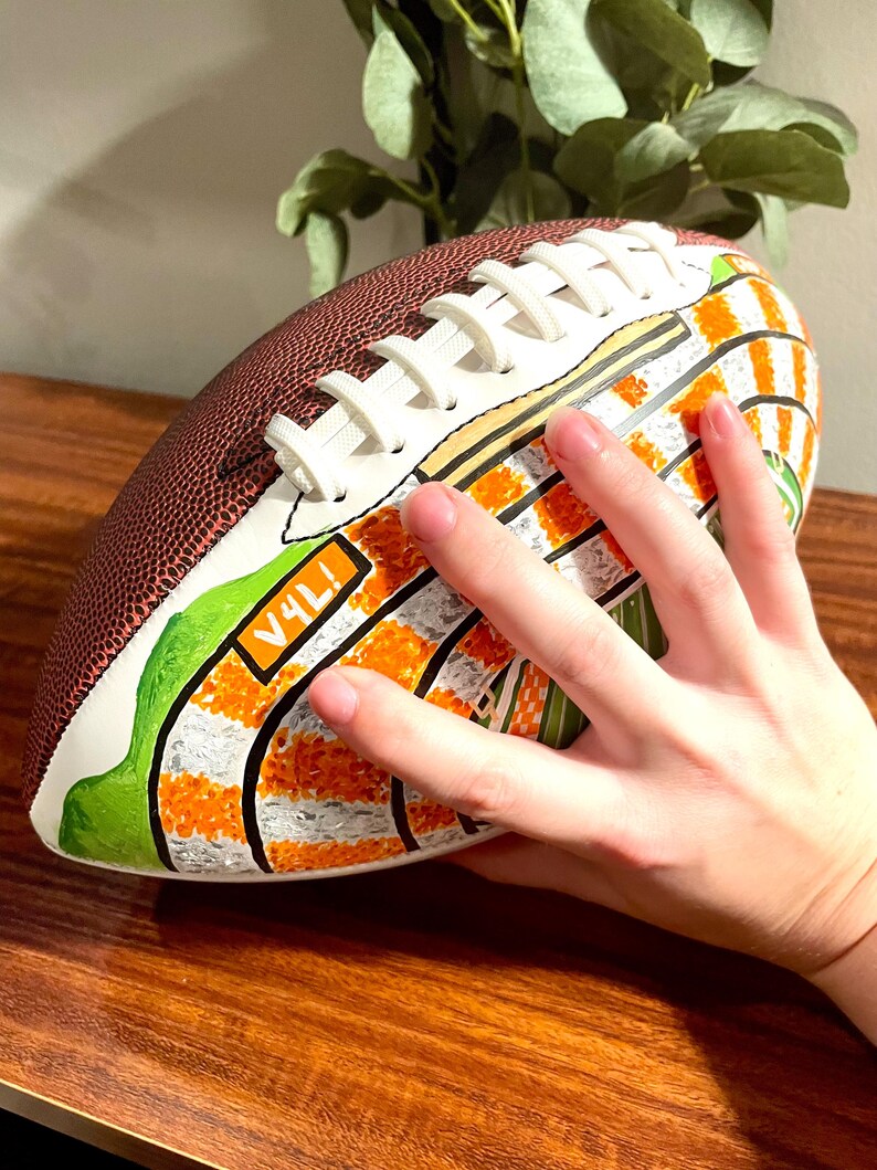 Custom Hand Painted Football, Personalized Football Gift, Hand Made ...