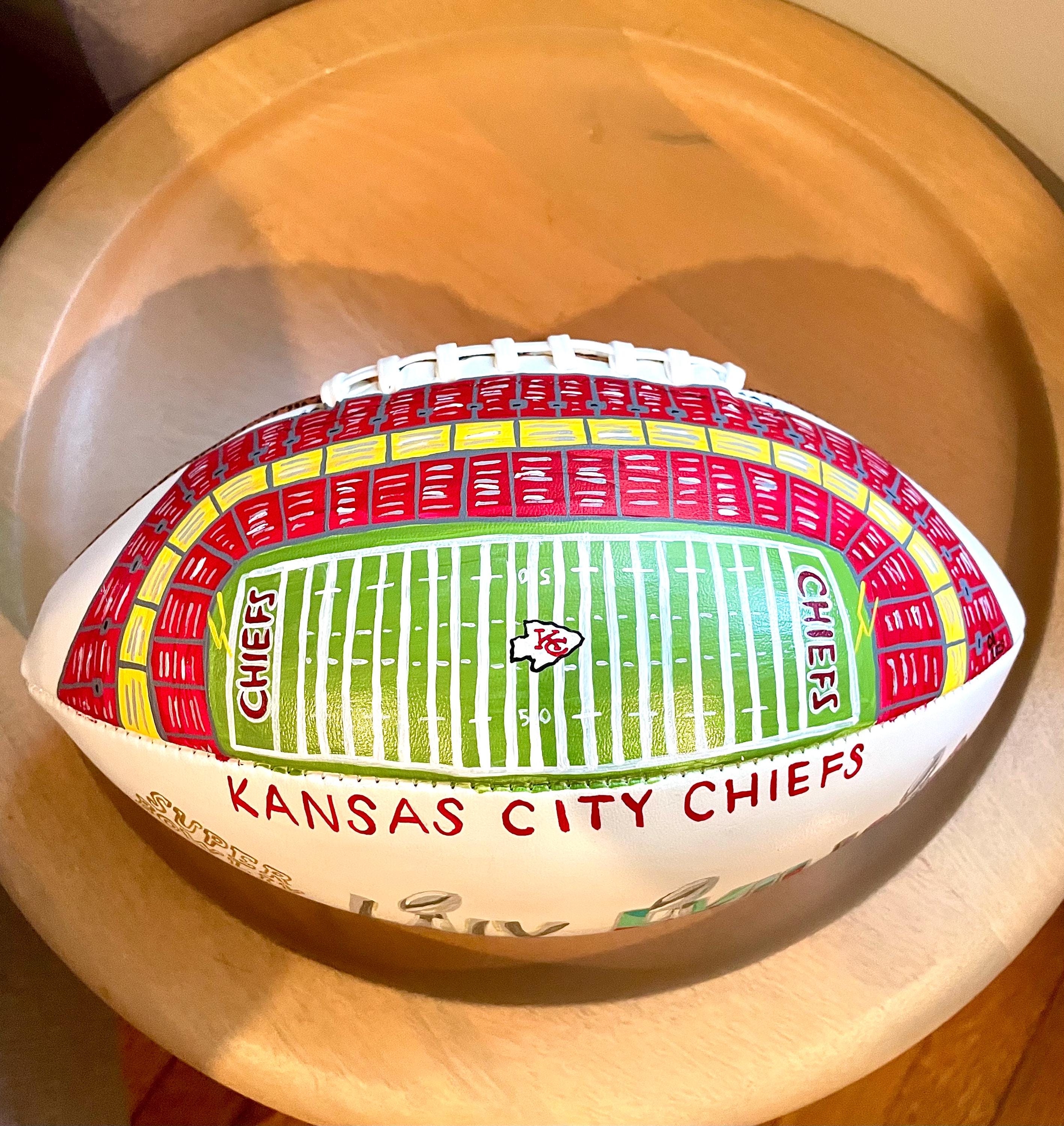 Custom Hand Painted Football, Personalized Football Gift, Hand Made ...