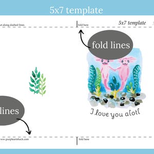 Printable Axolotl Card, Downloadable Mother's Day Card, Funny Card ...