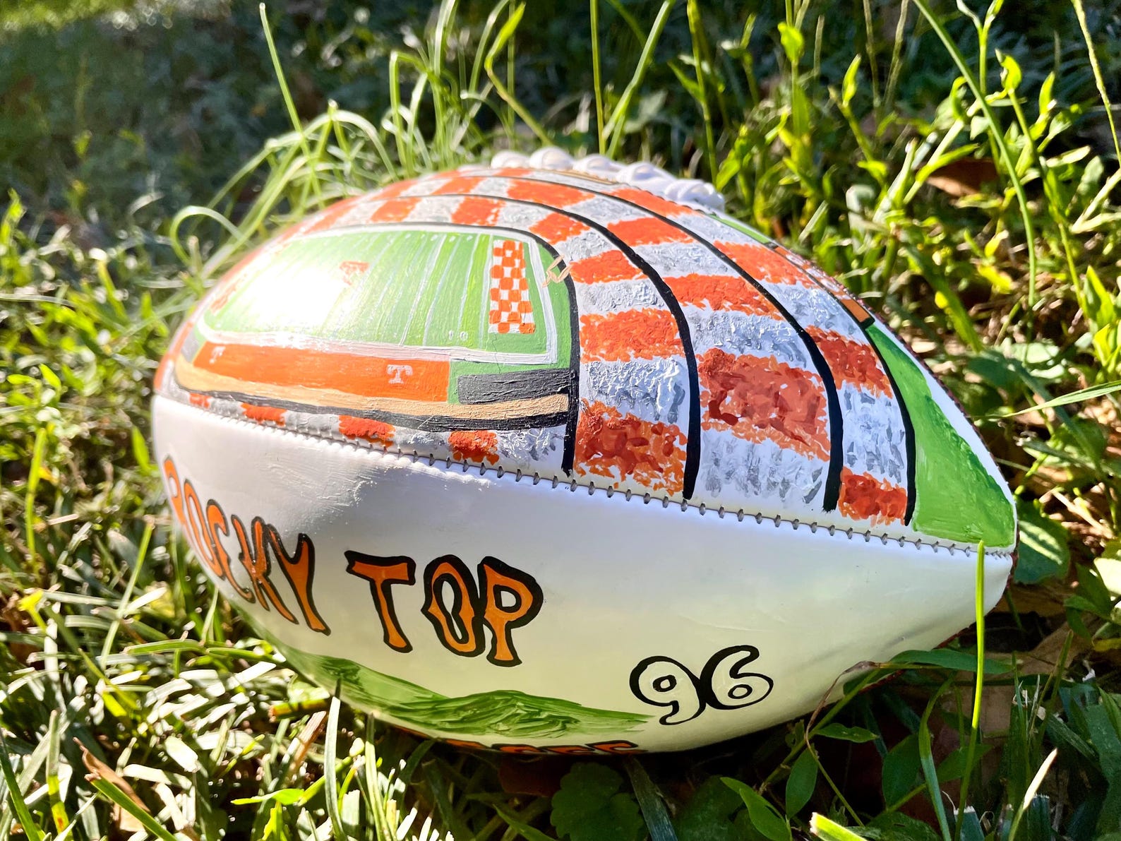 Custom Hand Painted Football, Personalized Football Gift, Hand Made ...