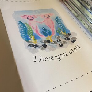 Printable Axolotl Card, Downloadable Mother's Day Card, Funny Card ...