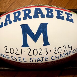 Custom Hand Painted Football, Personalized Football Gift, Hand Made ...