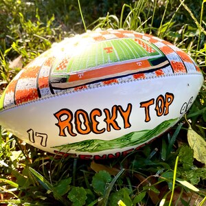 Custom Hand Painted Football, Personalized Football Gift, Hand Made ...
