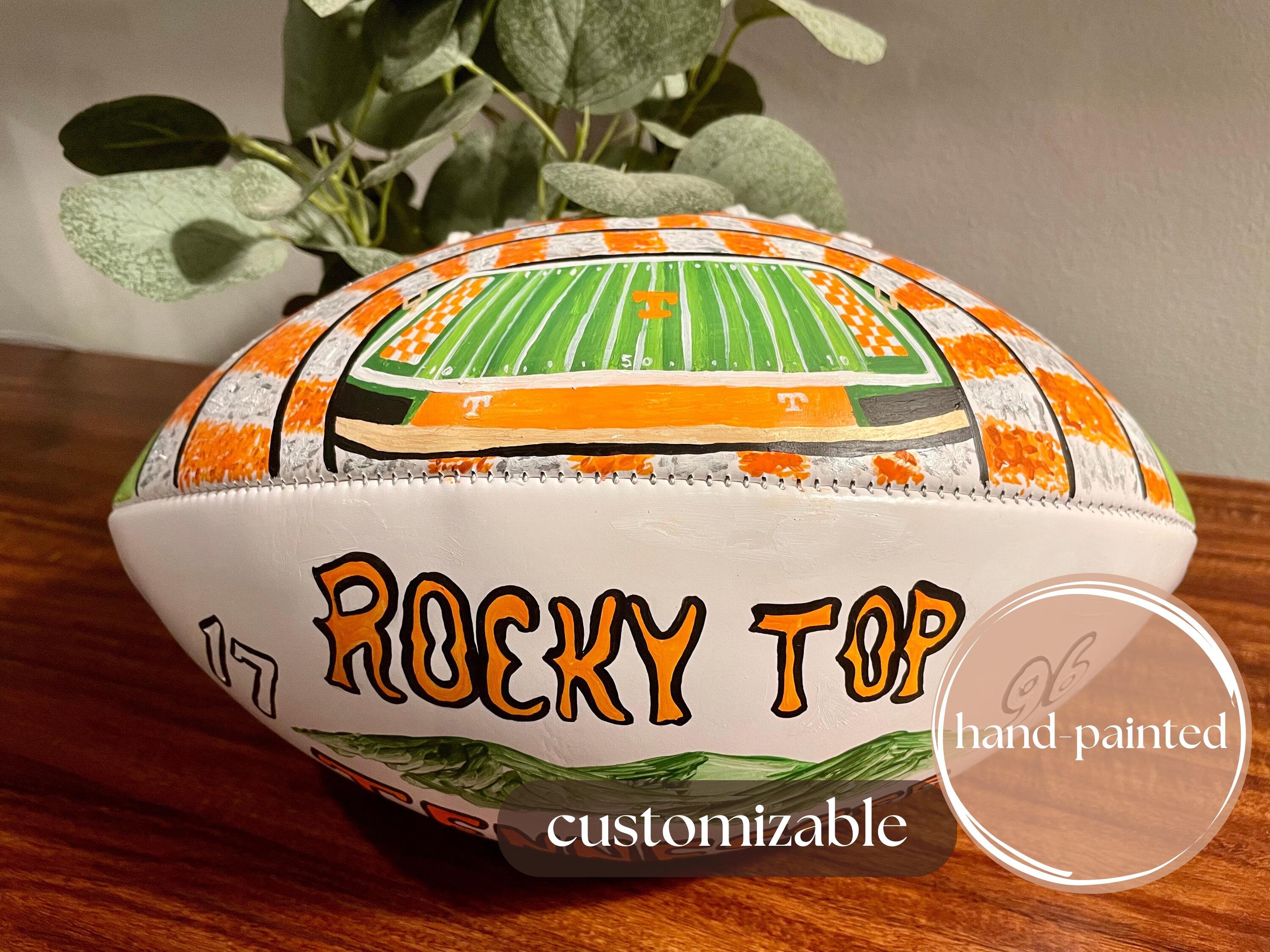 Custom Hand Painted Football, Personalized Football Gift, Hand Made ...