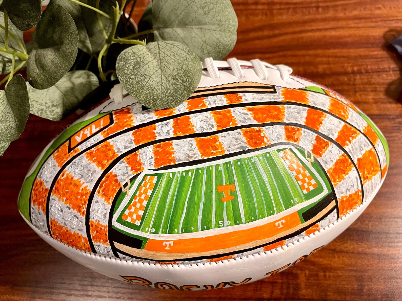 Custom Hand Painted Football, Personalized Football Gift, Hand Made ...