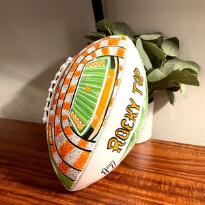 Custom Hand Painted Football, Personalized Football Gift, Hand Made ...