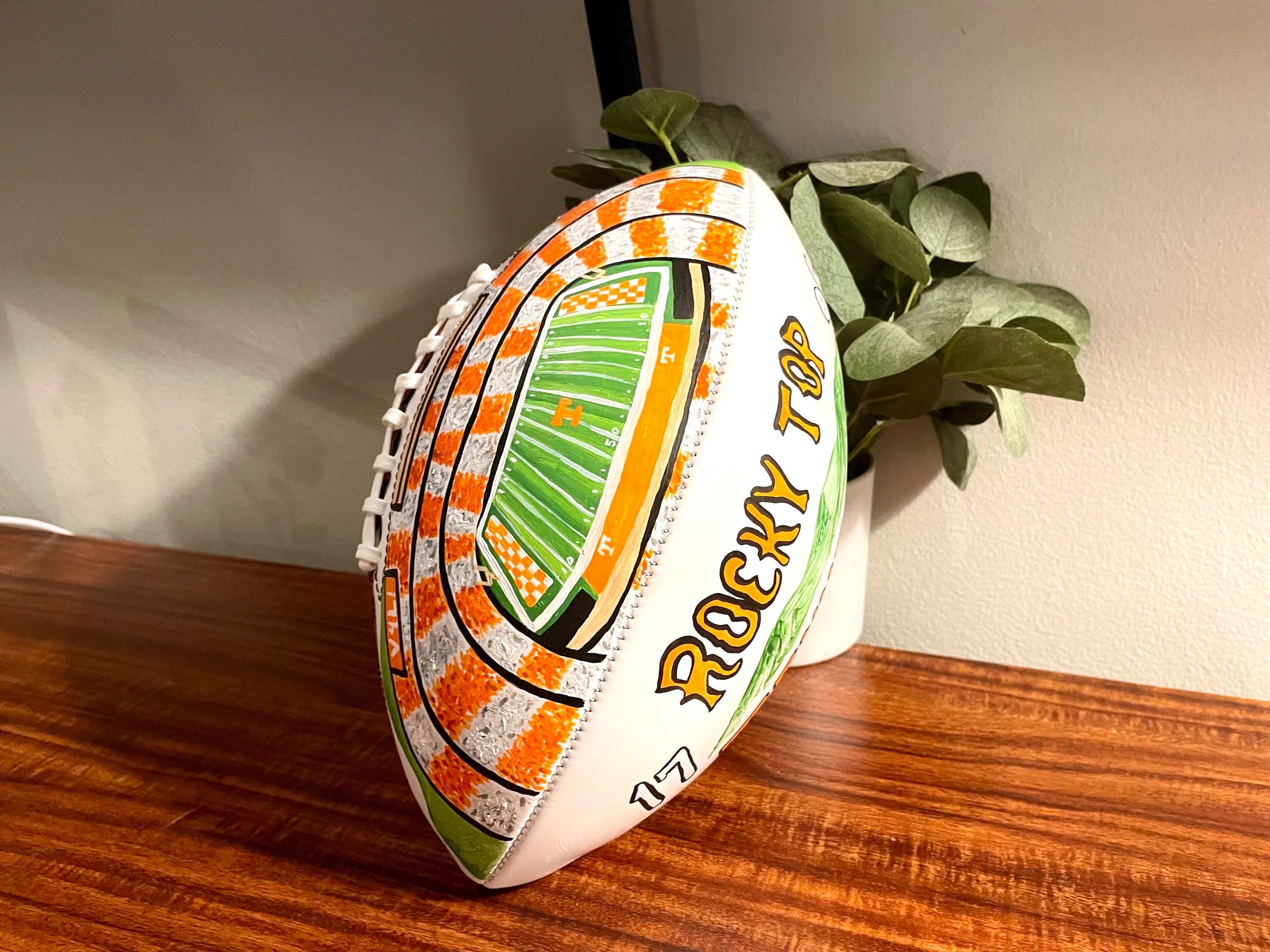 Custom Hand Painted Football, Personalized Football Gift, Hand Made ...