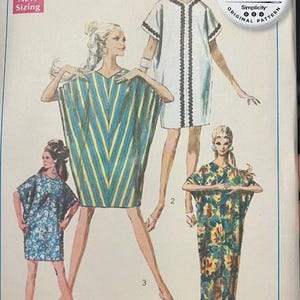 1960s Simplicity Kite Dress 7650 One Size Fits Most sz 6 Sz 18 Uncut ...