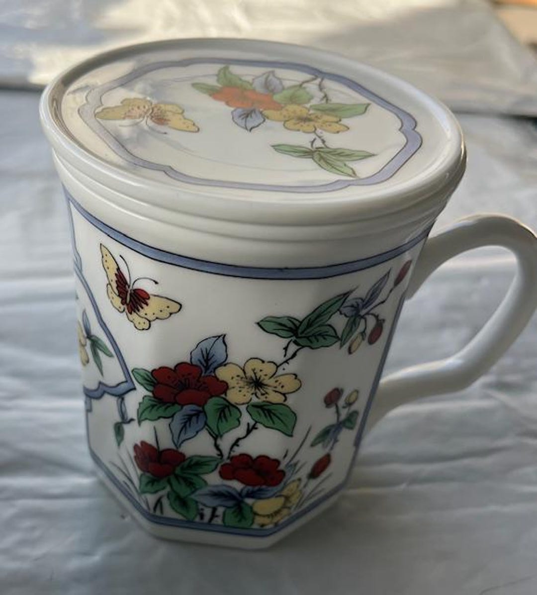 Vintage Tea Diffuser Ceramic Cup - Etsy