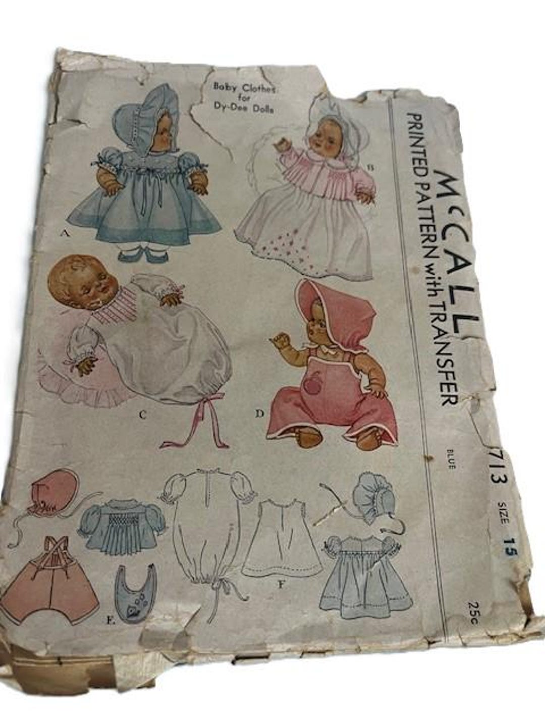 Mccalls Baby Clothes for Dy Dee Dolls - Etsy