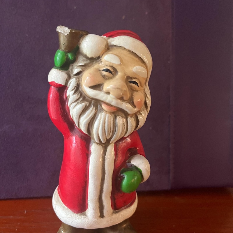 Chalkware Santa - Etsy
