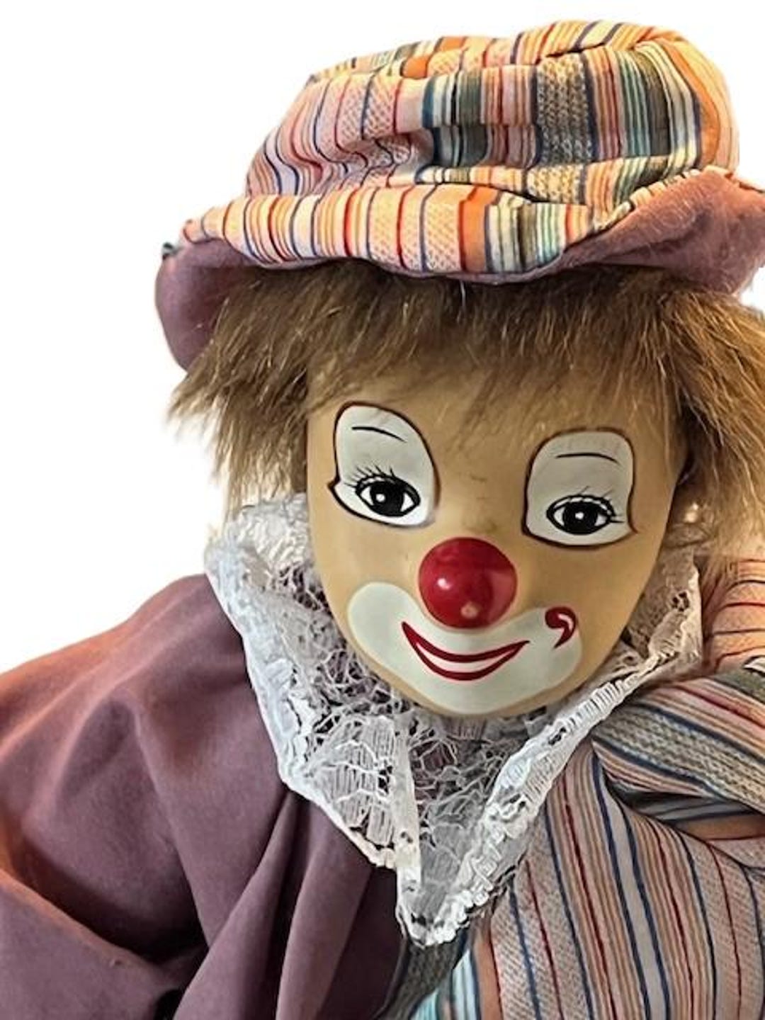 Vintage Happy Clown Puppet on Swing Marionette - Etsy