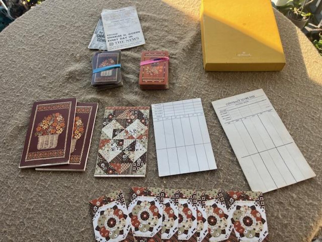 Hallmark Bridge Playing Cards With Some Wear - Etsy