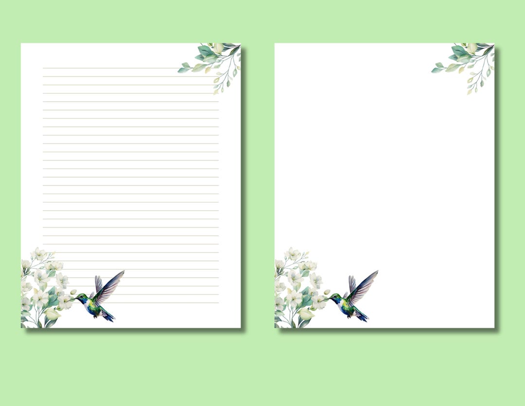 Letter Writing Paper, Floral Stationery, Letterhead, Printer Paper ...