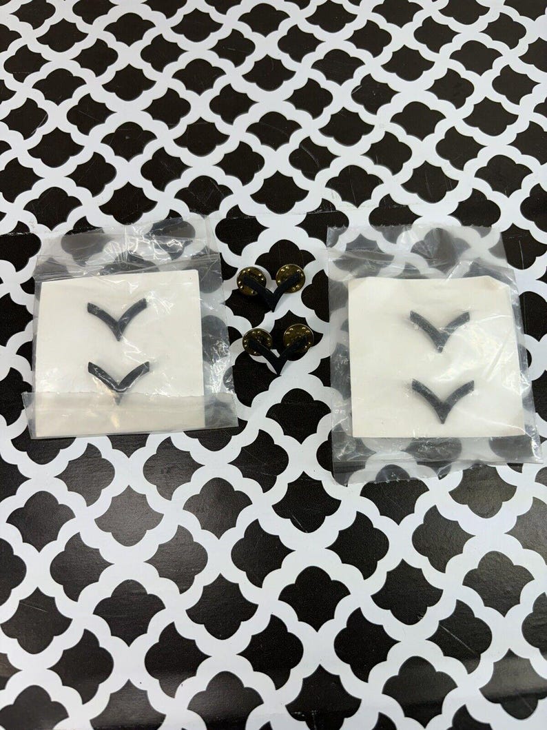 US Marine Corps USMC Private First Class Rank Insignia 3 PAIR Vintage ...