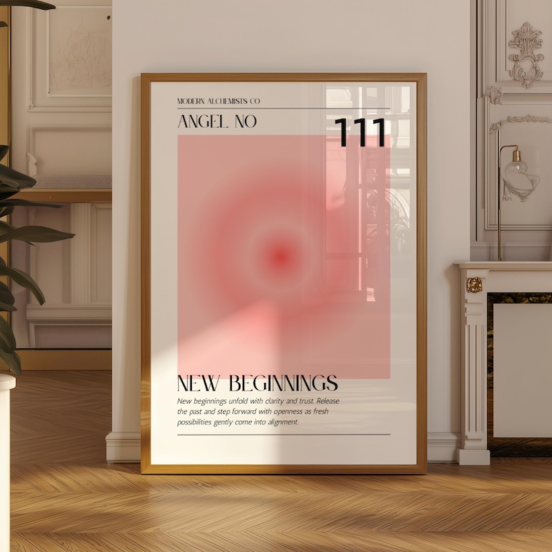 Angel Number Art Posters - Etsy