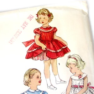 1950s Child's One-piece Dress With Petticoat Simplicity - Etsy