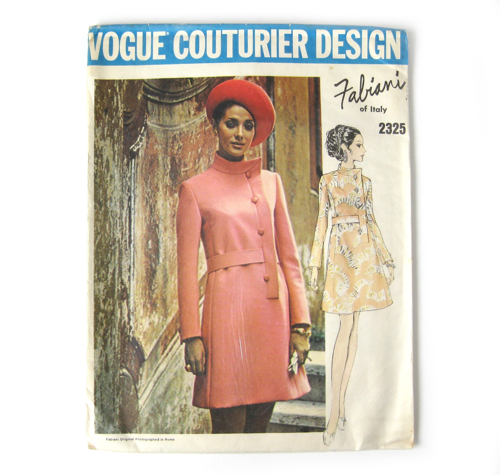 Fabiani of Italy 1970 Vogue Couturier Design Pattern 2325 - Etsy