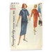 Dress Pattern, Simplicity 2311 Sewing Pattern, Two-piece Dress ...