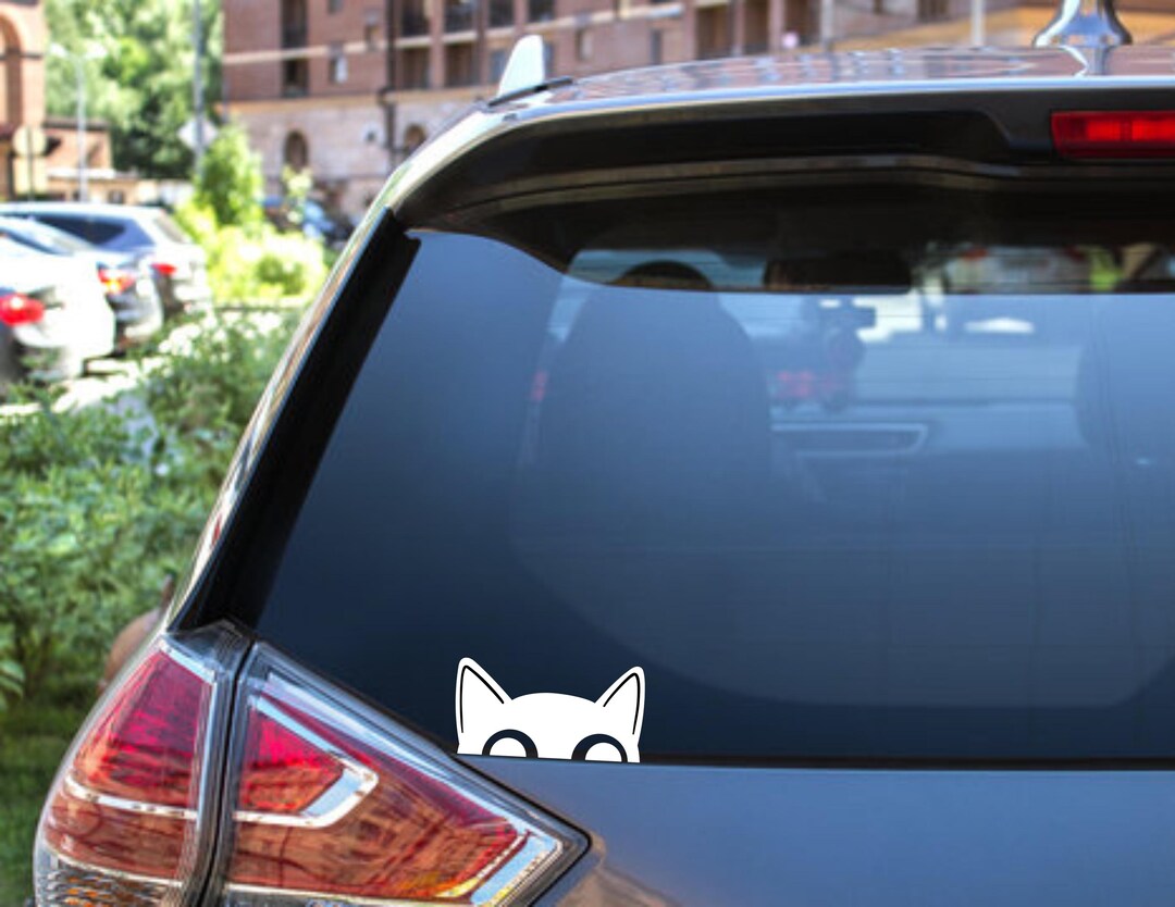 Peeking Cat Car Decal, Animal, Cat, Car Decal, Cat Owner, Decal, Cat ...
