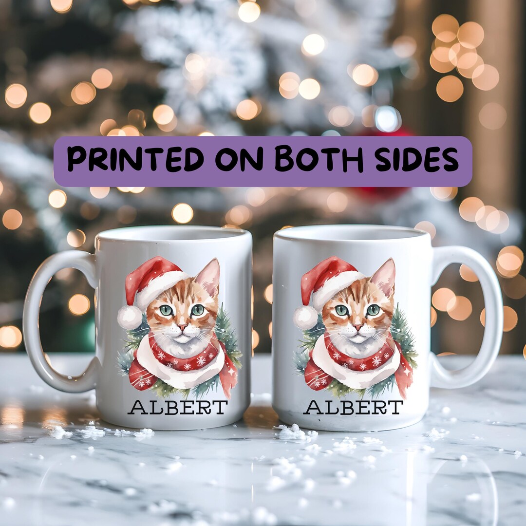 Custom Cat Mug, Custom Name Mug, Custom Printing Mug, Personalized Cat ...