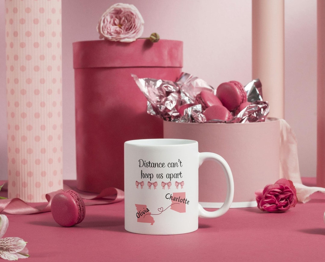 Custom Best Friends Mug, Custom Bestie Coffee Mug, Long Distance BFF ...