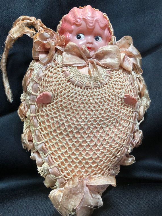 Vintage Pineapple Crochet Doll Pincushion...antique - Etsy
