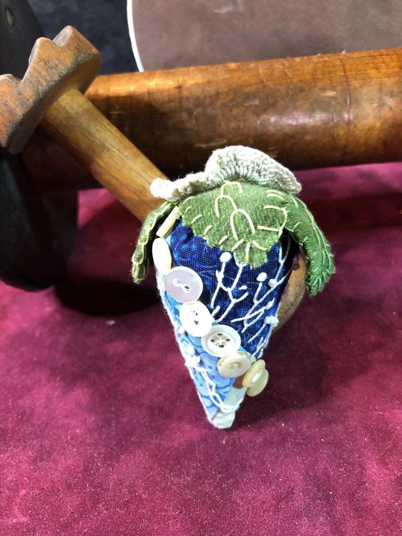 Crazy Quilt Strawberry Pincushion...pincushion - Etsy