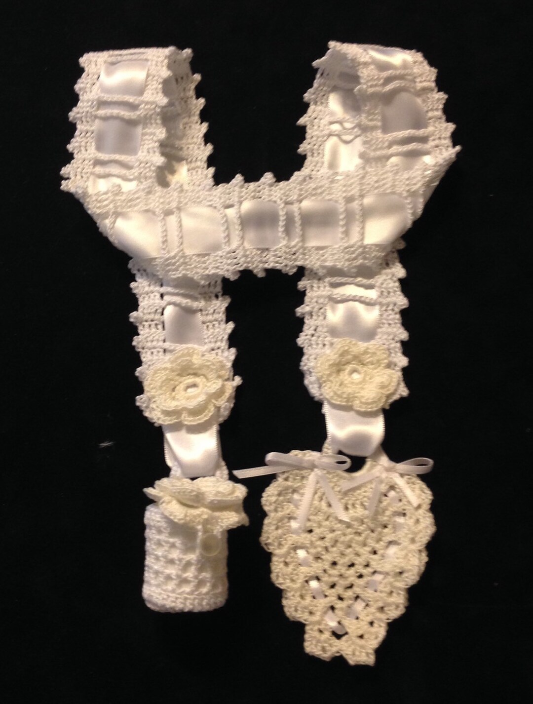 Chatelaine-crochet Thimble and Scissor Holder..victorian Style ...