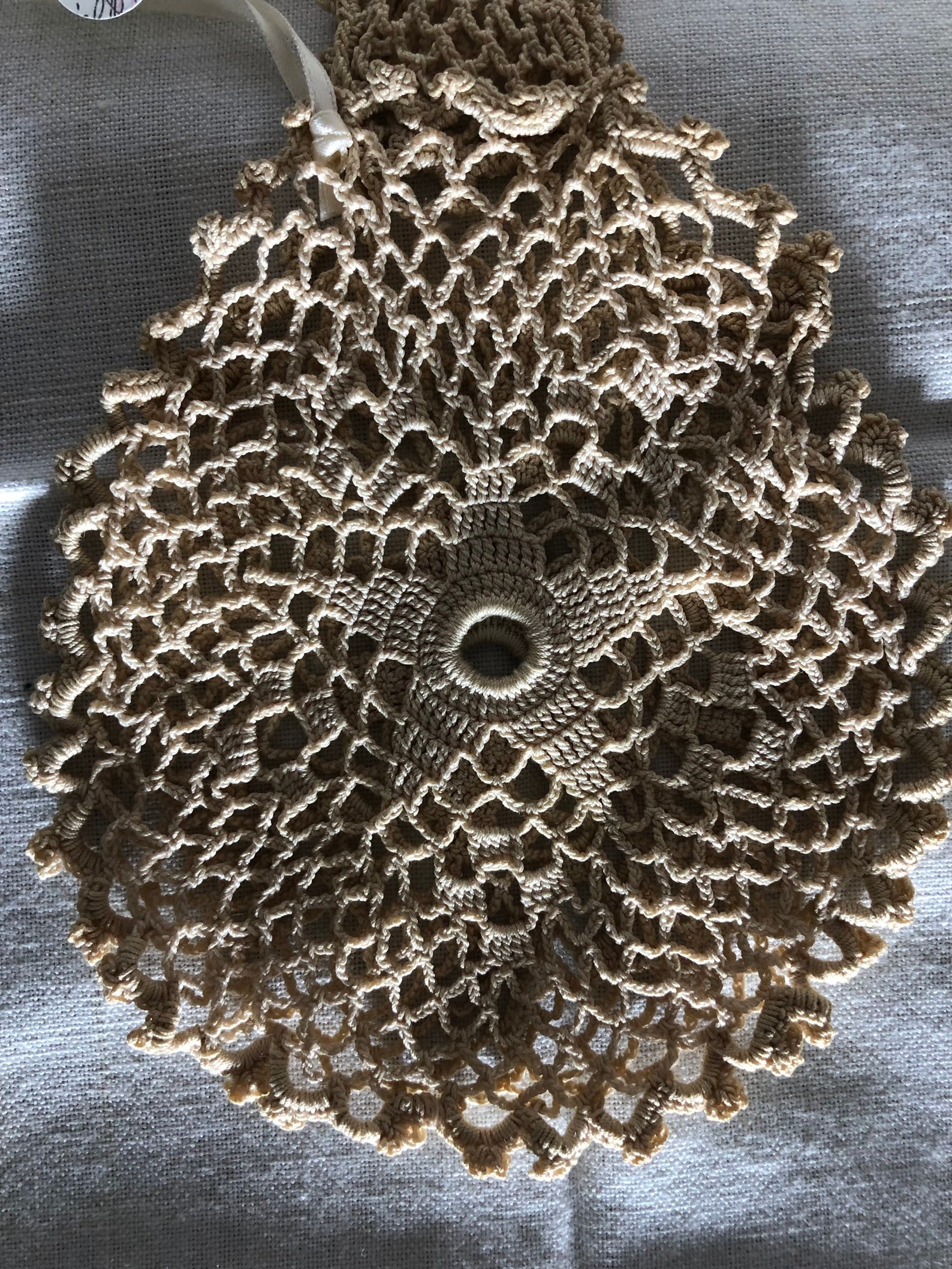 Victorian Crochet Wrist Thread Ball Holder ...crochet Thread Holder ...