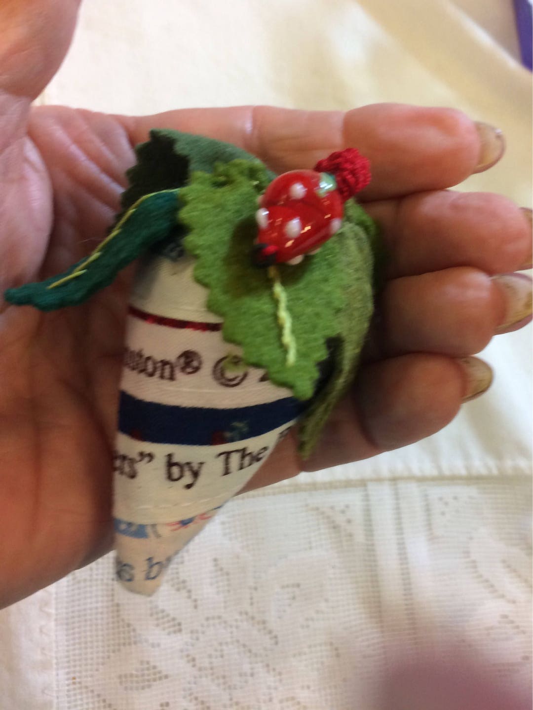 Selvage Strawberry Pincushion...pincushion Collector...selvage Berry ...