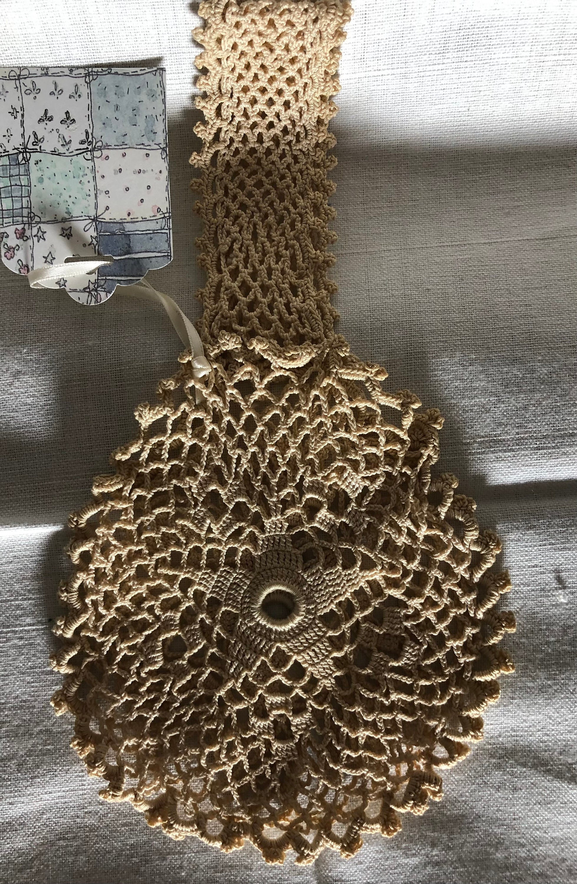 Victorian Crochet Wrist Thread Ball Holder ...crochet Thread Holder ...