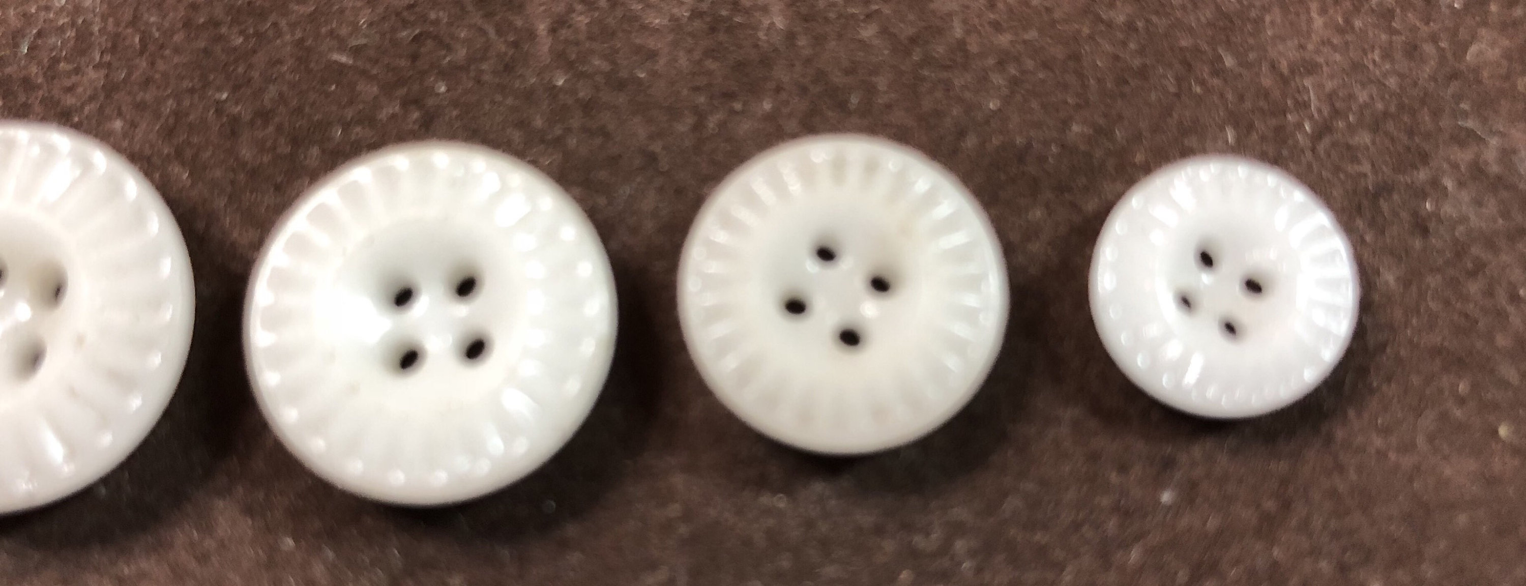 Vintage Pie Crust Buttons...Button Collector...Antique White | Etsy