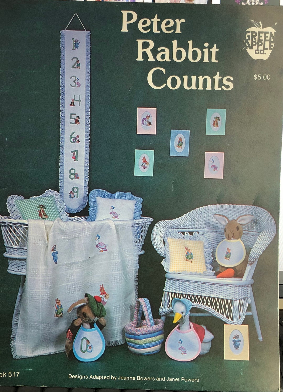 Peter Rabbit Counts...green Apple...vintage Leaflet...jeremy Fisher ...