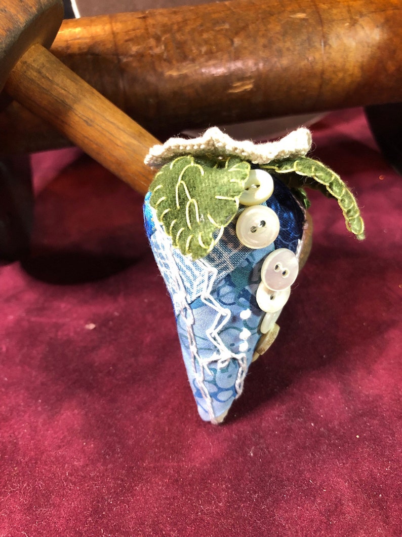 Crazy Quilt Strawberry Pincushion...pincushion - Etsy