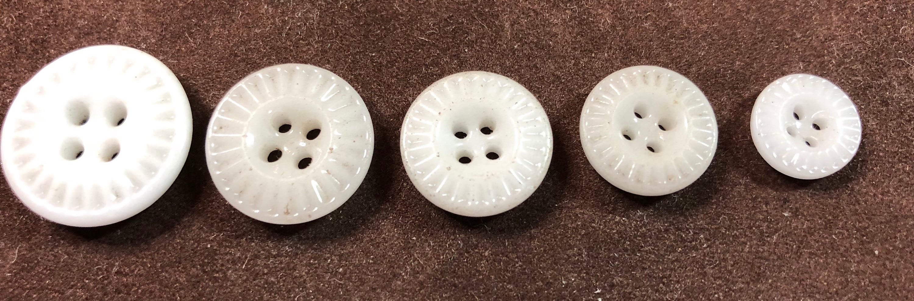 Vintage Pie Crust Buttons...Button Collector...Antique White | Etsy