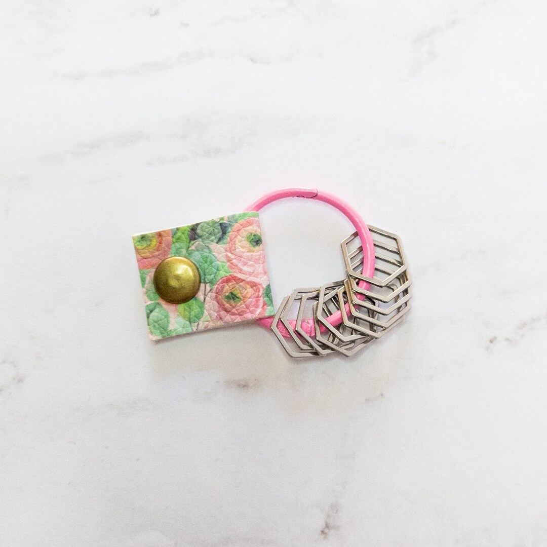 Stitch Marker Keeper - Rose Garden - Gift for Knitter, Knitting Notions ...