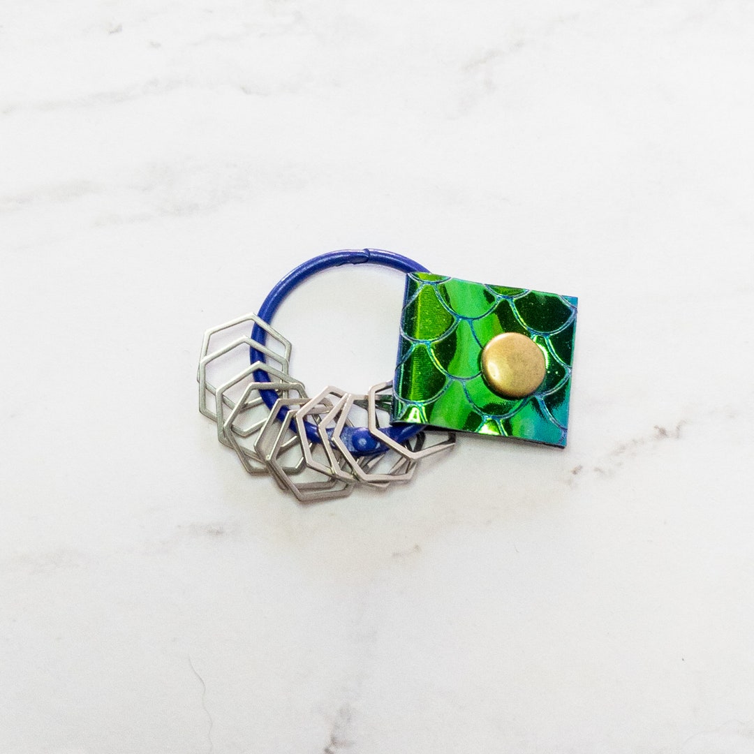 Stitch Marker Keeper - Green Ombre Mermaid - Gift for Knitter, Knitting ...