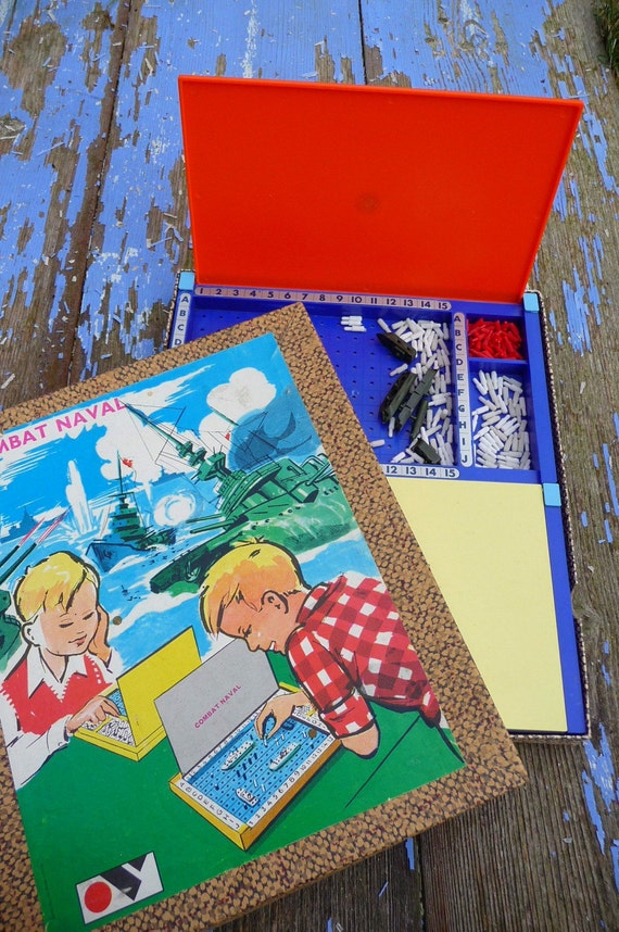 Vintage 1950/50s French Battleship Game Combat Naval | Etsy