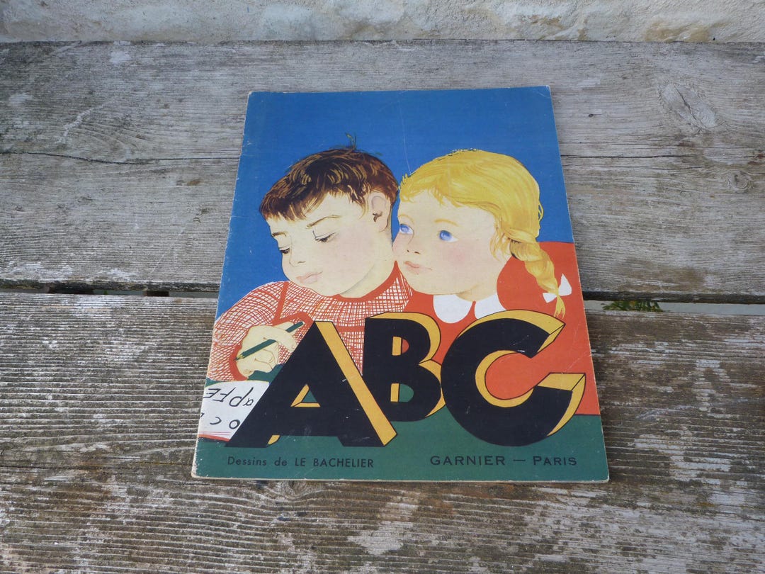 Vintage Old French Child Book Alphabet ABC - Etsy