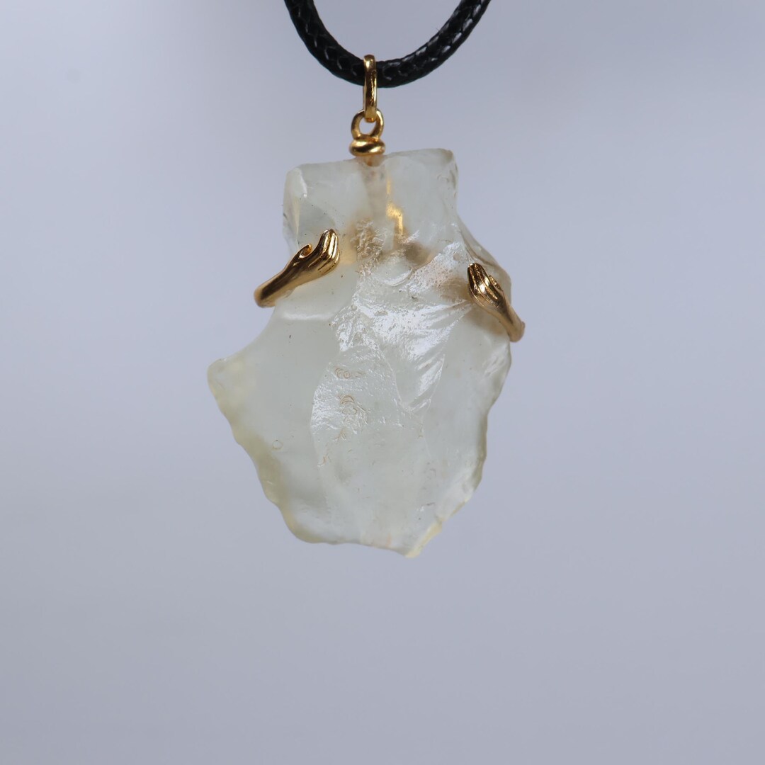 Libyan Desert Glass Pendant,energy Stone Pendant,minimalist Jewelry ...